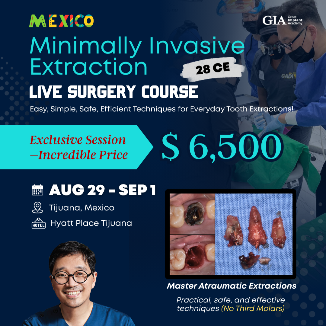 Minimally Invasive & Atraumatic Extraction Live Surgery Course: Work on ...